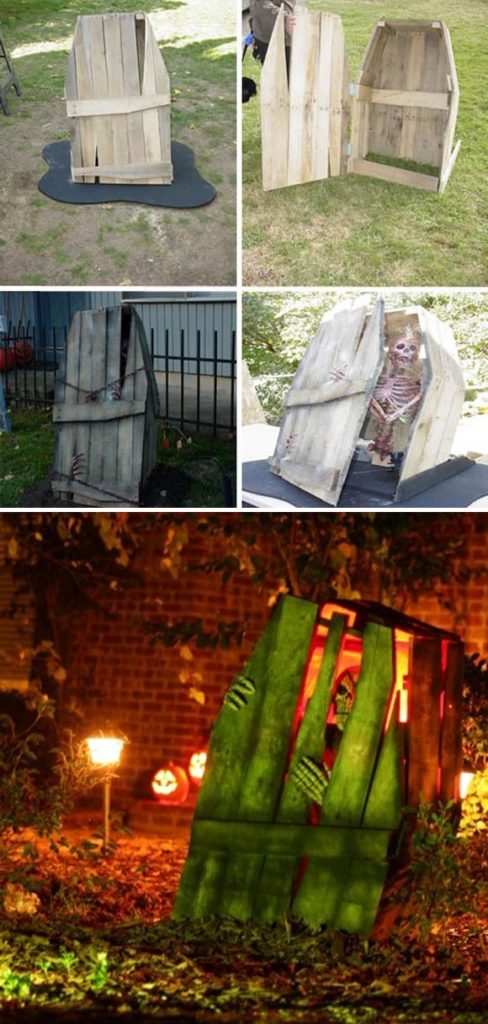 DIY Halloween Decorations Made from Wood Pallets