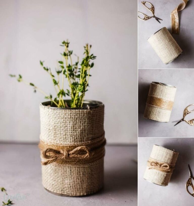 Transform Your Planting with Burlap Sacks - Burlap Planter Ideas