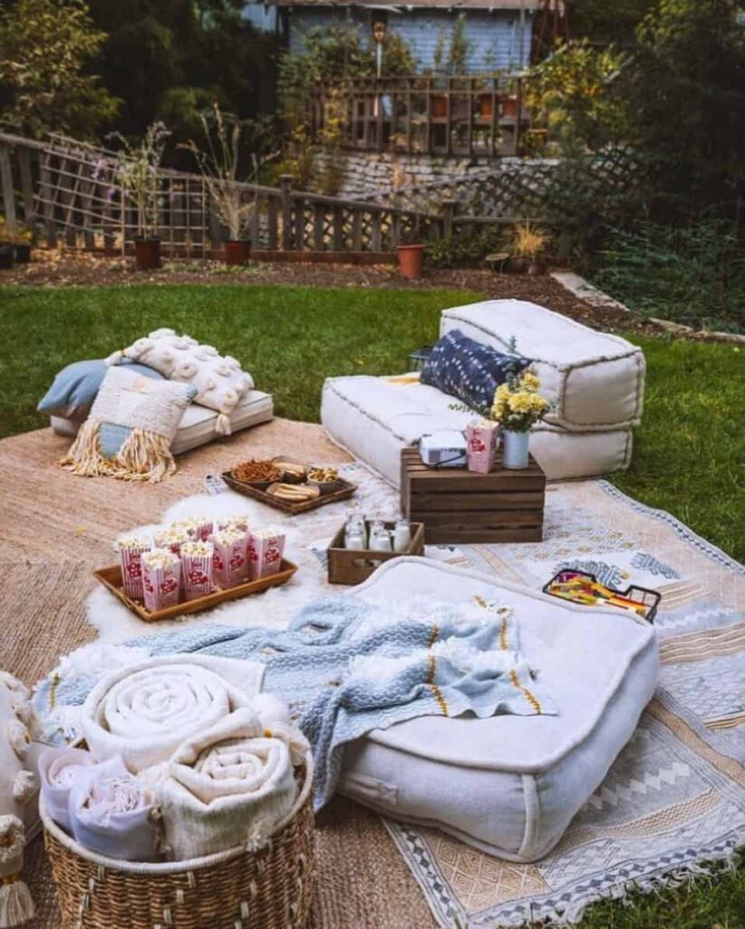 26 Exciting Backyard or Garden DIY Outdoor Movie Screen Ideas