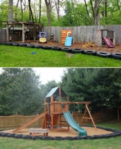 Awesome DIY Playgrounds Border Ideas